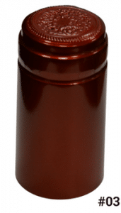 Heat Shrink PVC Capsule #3 Red Ruby 30x60mm - Waterloo Container