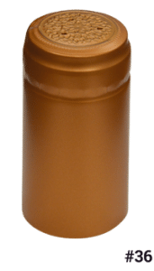 Heat Shrink PVC Capsule, #36 Copper 30x60mm - Waterloo Container