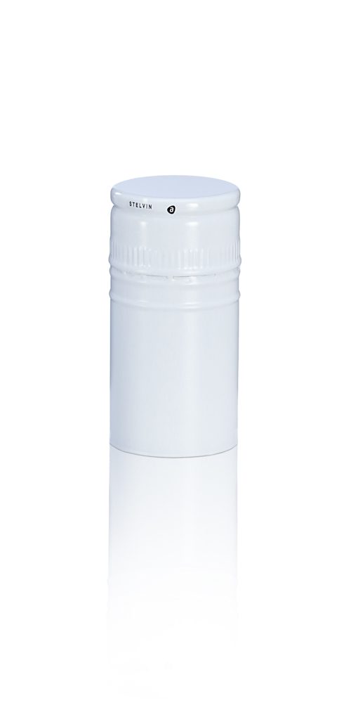 STELVIN capsule (Saran tin lined) 30 x60 White - Waterloo Container