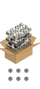 PULP SHIPPER, 6 pack outer box - Waterloo Container