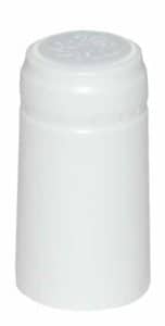Heat Shrink PVC Capsule, #14 White Satin 32x60mm - Waterloo Container