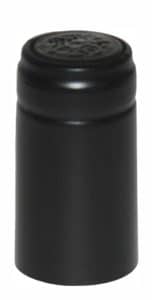 Heat Shrink PVC Capsule, #20 Black Satin 32x60mm - Waterloo Container