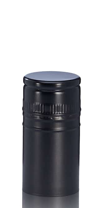 STELVIN capsule (saranex lined) 30x60 Black FLat - Waterloo Container